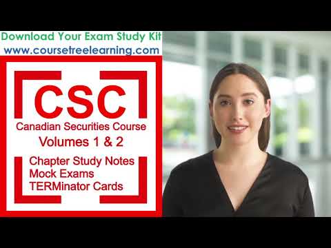 CSC Canadian Securities Course Exam Prep Study Kit Textbook Check