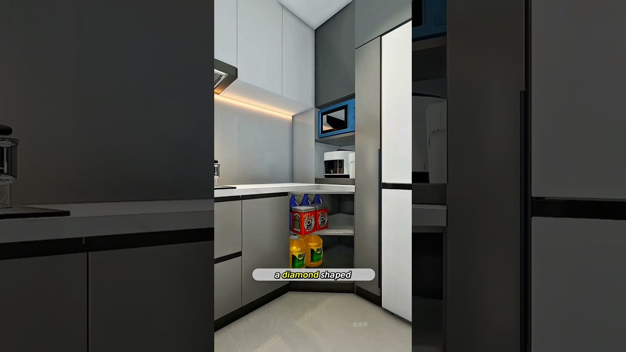 Small Kitchen Makeover That Feels 2X Bigger 🤯 Smart Design Ideas!