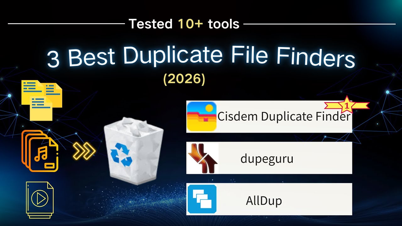3 Best Duplicate File Finders for PC in 2026 (Speed & Accuracy Tested)