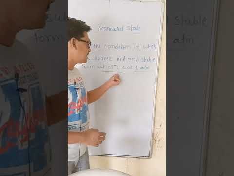 meaning of standard state #shorts #science #chemistry