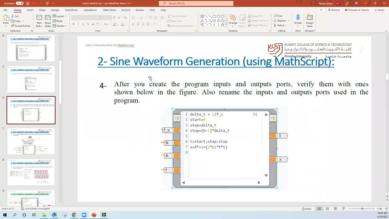 Lab 3 Mathscript in Labview