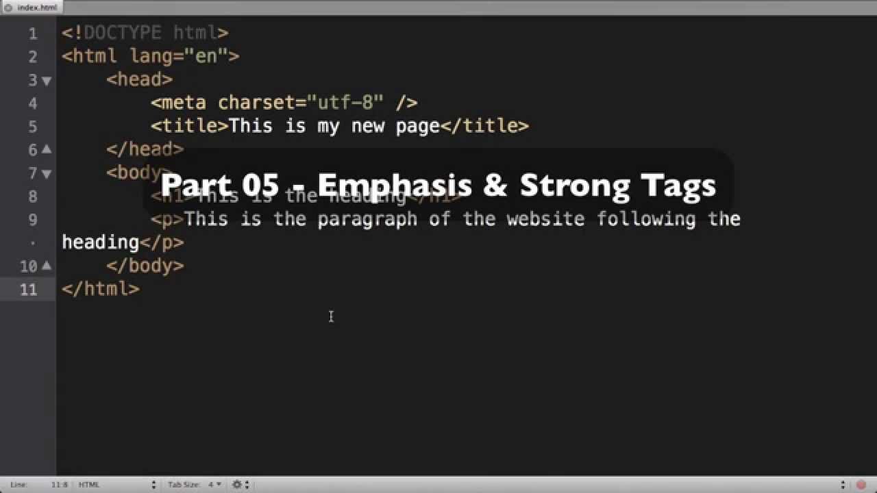 05 Emphasis Strong Tags