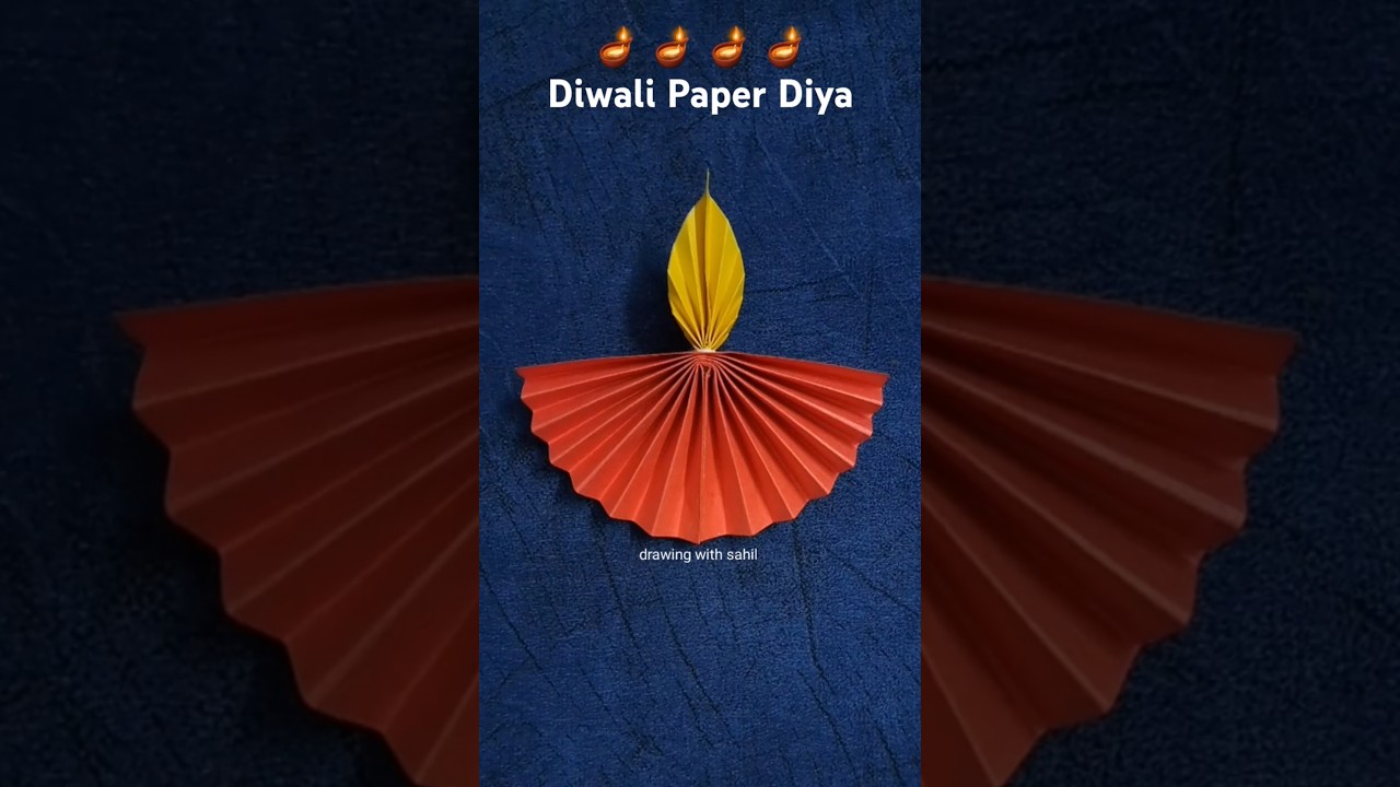 Paper Diya Making at Home🪔diya kaise banaen #diwali #diya #diwalidecoration #decor #craft #diy