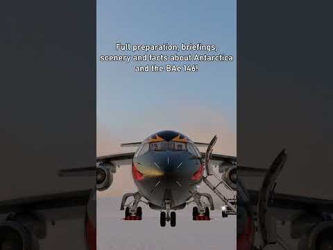 BAe 146 to Antarctica! | X-Plane 12 #xplane12 #landing #flightsimulator #antarctica #bae146 #scenery