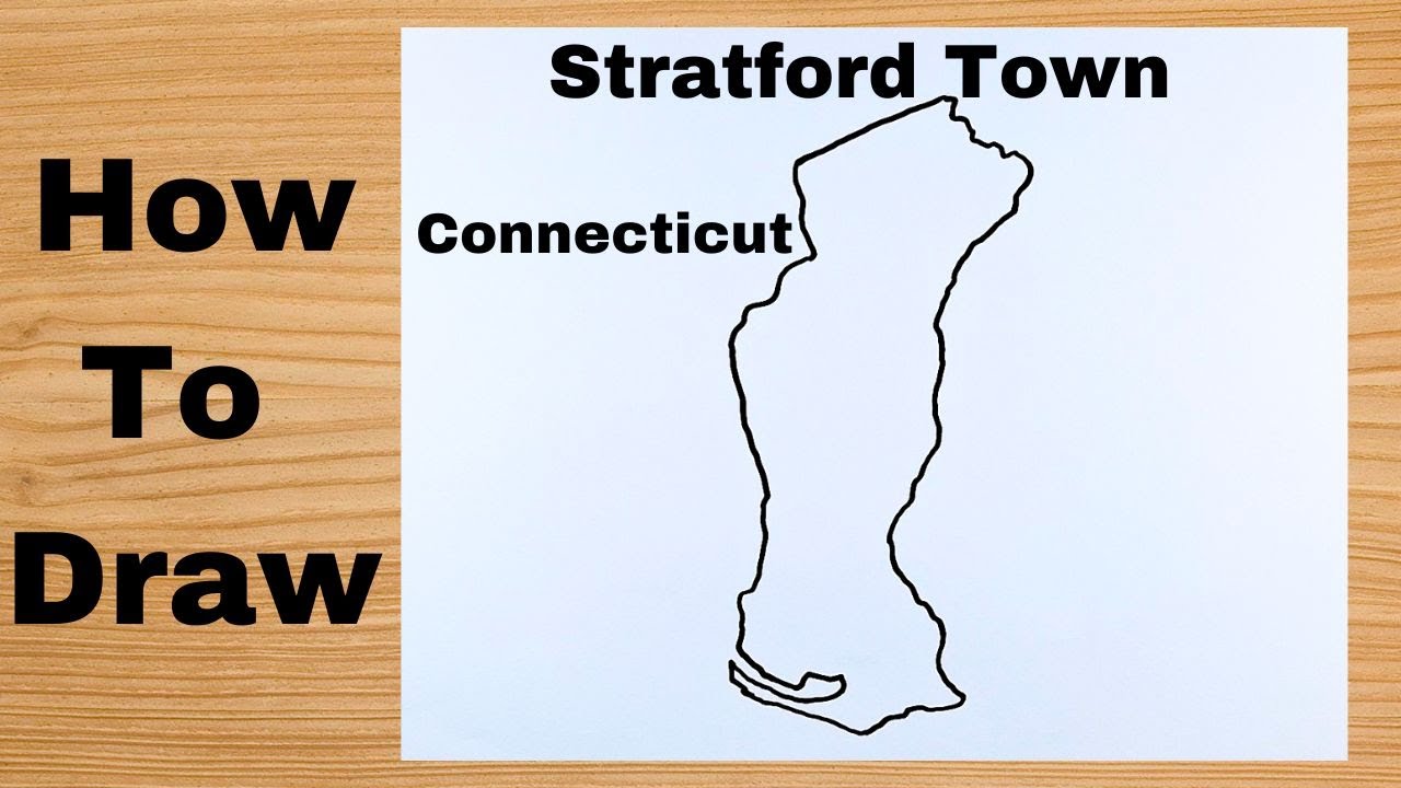 Drawing Stratford Town Map - United States
