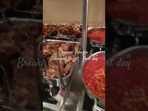 Carnival Venezia breakfast buffet! #venezia #cruisefood #cruise #carnival #carnivalcruise