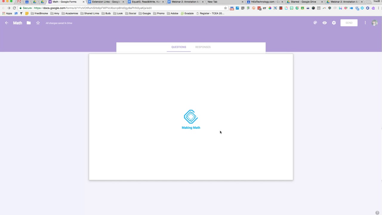 Equation and Google Forms