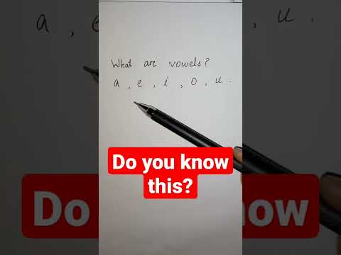 what are vowels? English grammar @SabaMiss