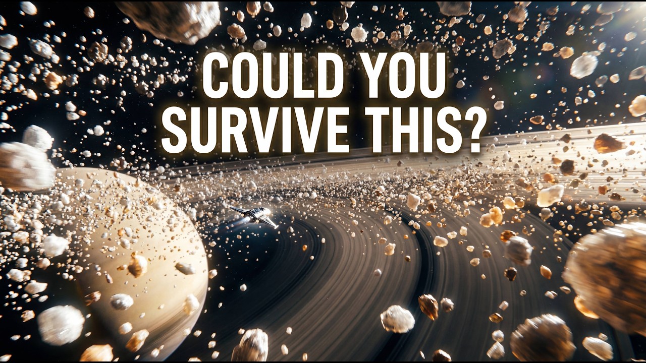 Could You Survive Flying Through Saturn's Rings? (4K AI Simulation)