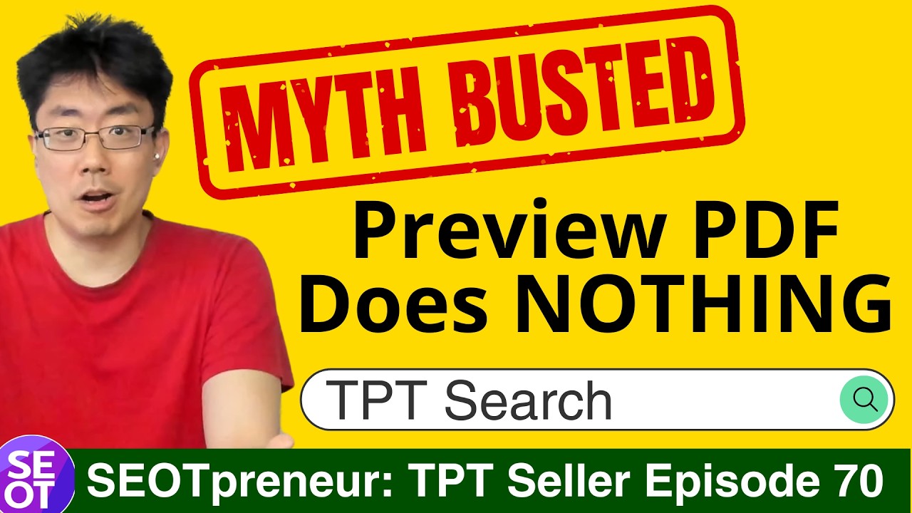 I Tested TPT Search and the Preview PDF Does Nothing - Here's The Proof | TPT Seller Tip Episode 70