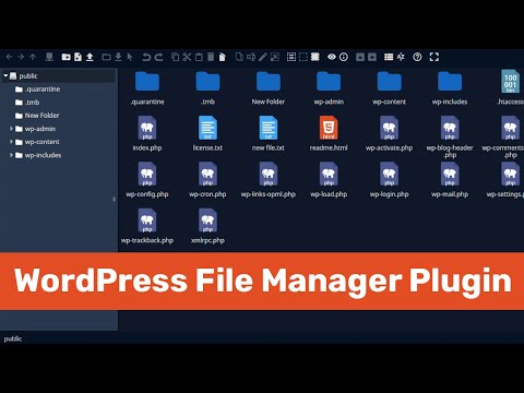 How To Use WordPress File Manager Plugin To manage files like cPanel File manger and FTP clients