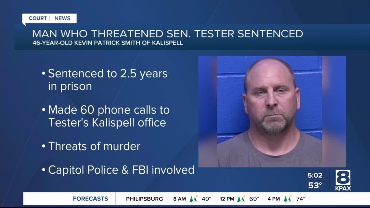 Kalispell man sentenced for making death threats against Sen. Tester