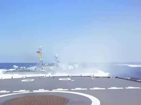 German Type 143A Fast Attack Craft Gepard and Frettchen collide during high speed turns, 2007