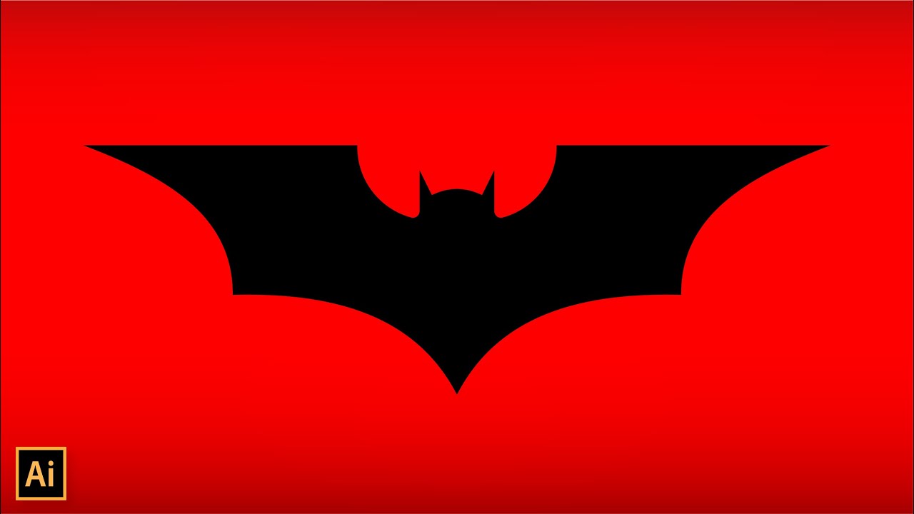 Easy How to Draw Batman Icon in Adobe Illustrator