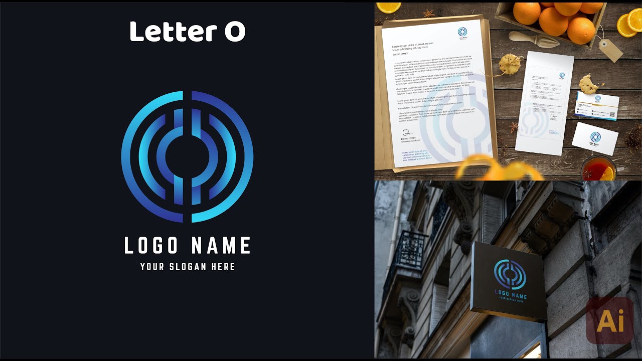 LogoGrid (3) Letter O abstract Monogram Logo Design With a Grid Method - Adobe Illustrator Tutorial