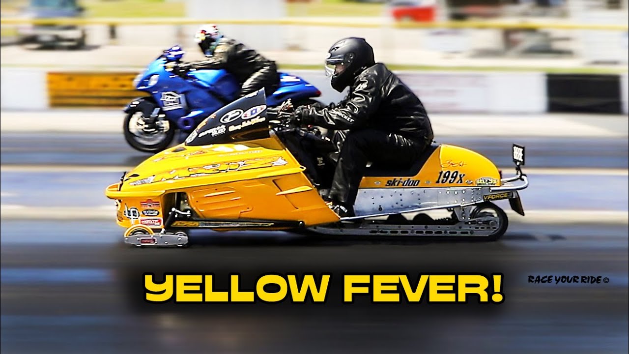 Snowmobile vs Suzuki Hayabusa Is the Weirdest Drag Race You'll See ...