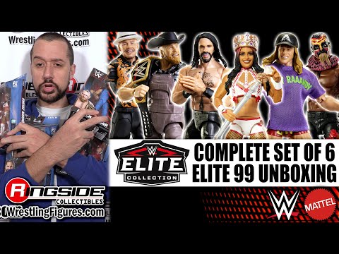 Ringside Collectibles Unboxing: Mattel WWE Elite 99 Full Set of Wrestling Action Figures!