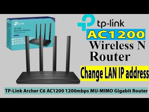 How to Change LAN IP address of The TP Link Router |