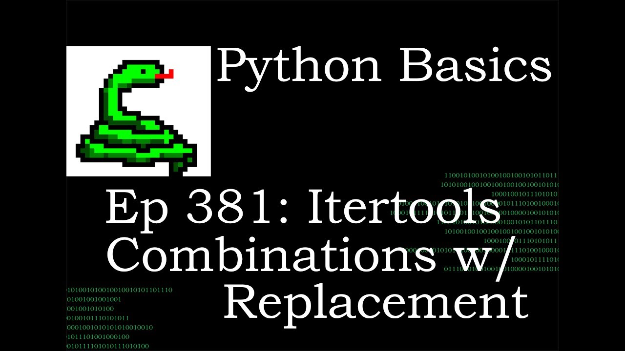 Python Basics Itertools Combinations With Replacement Method