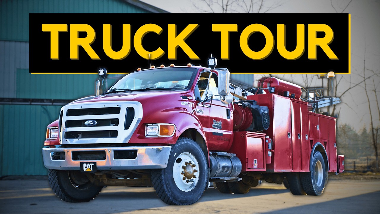 Inside a SOLO BUSH MECHANIC Service Truck - FORD F-750 TOUR