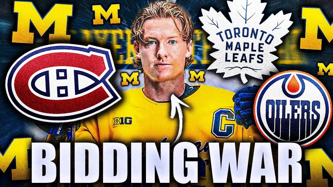 HABS, LEAFS, & OILERS OFFICIALLY IN A BIDDING WAR: TOP NCAA PROSPECT TJ HUGHES UPDATE