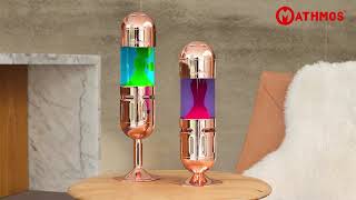 Mathmos Pod & Pod+ Candle Lava Lamp - Copper advert uk