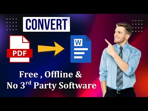 Convert PDF to Word FREE & Offline | No Software Needed | Microsoft Word Trick