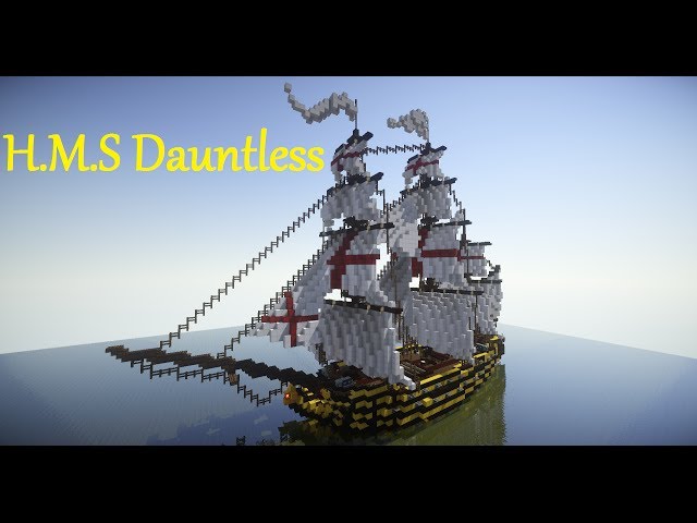 Royal Navy Frigate: H.M.S Dauntless Minecraft Map