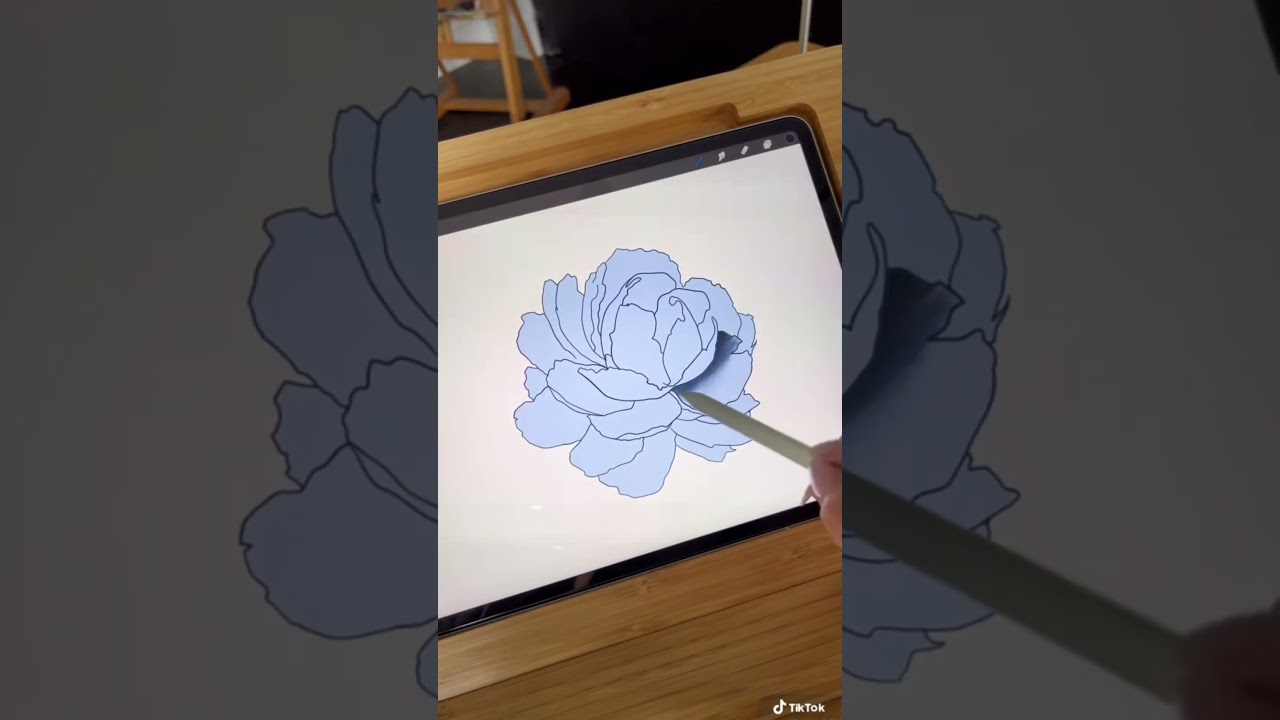 Procreate flower tutorial #procreatebrushes #procreatetutorial