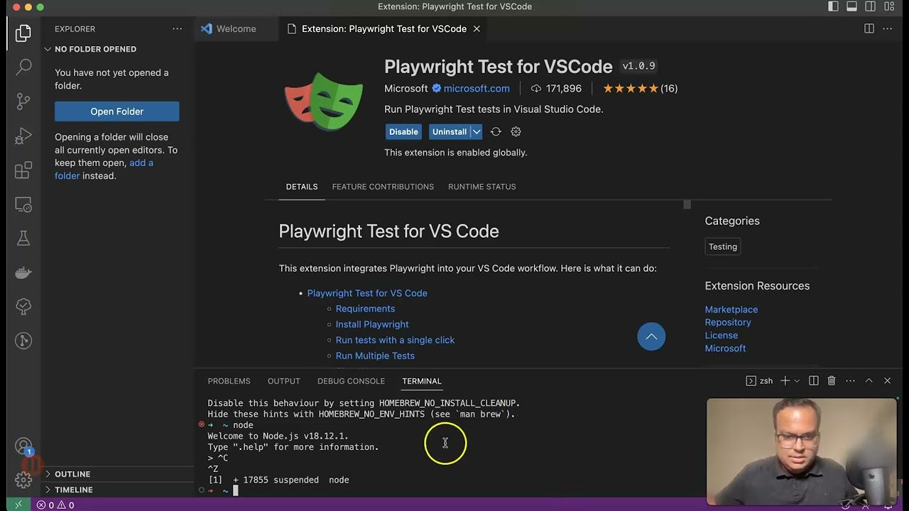 02 Playwright setup on mac