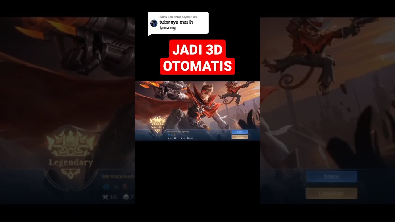 Tutorial Edit Hero ML jadi 3D di Capcut 🗿😭🥴