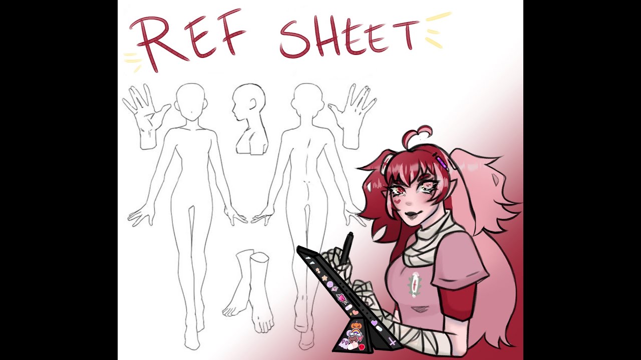 Lets create a ref sheet for my vtuber design!