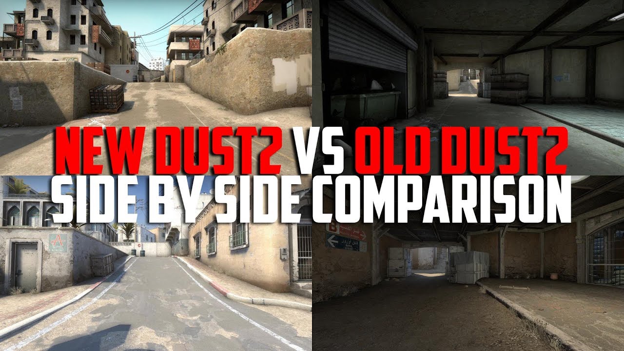 New Dust2 vs Old Dust2 | Side by side comparison