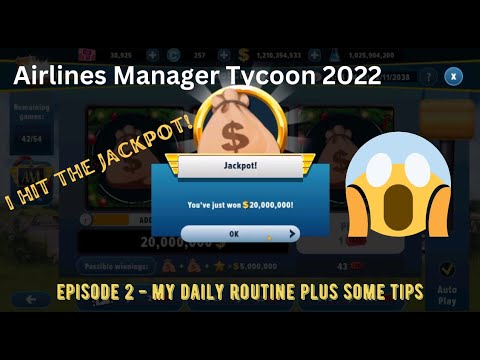 Airlines Manager Tycoon 2022 - My Daily Routine PLUS Some TIPS!