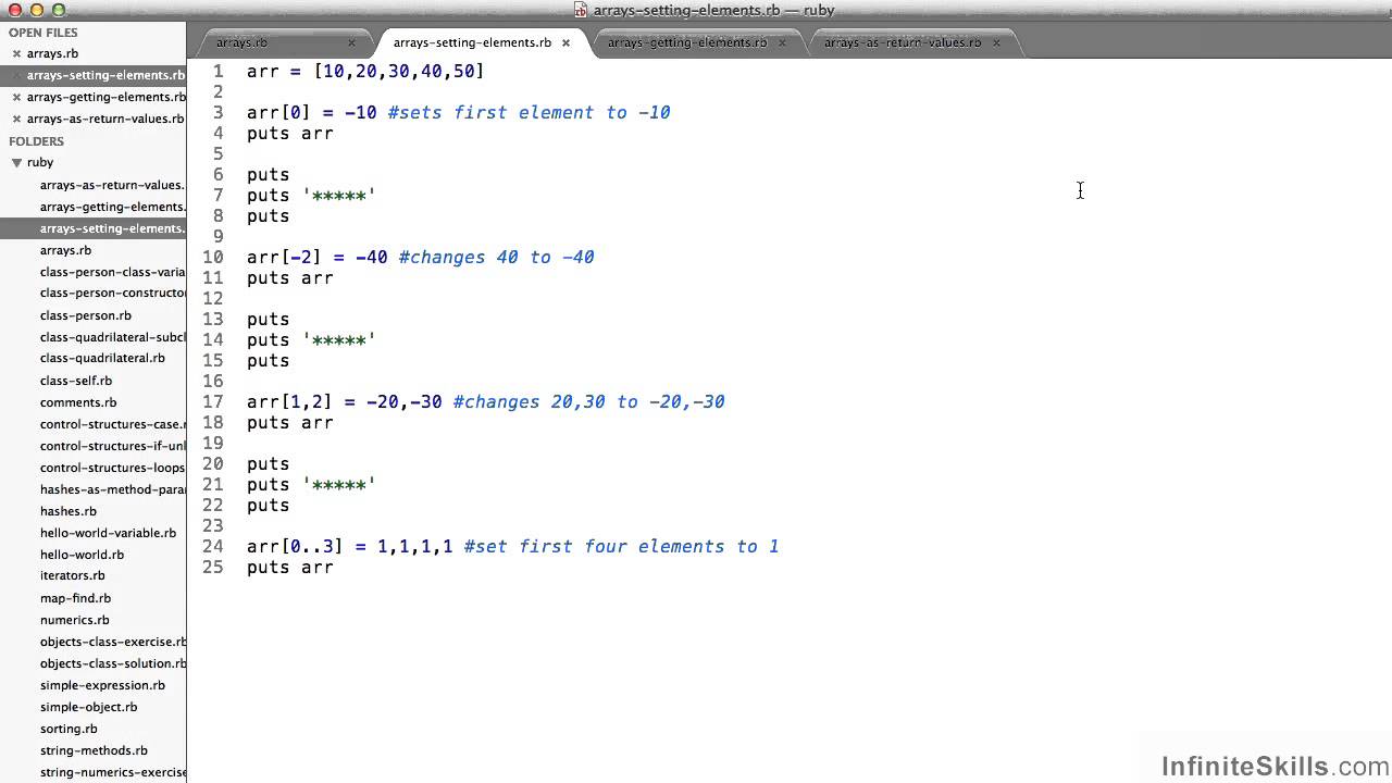 Ruby On Rails Tutorial | Arrays In Ruby