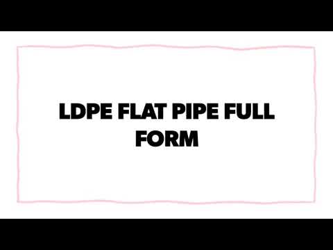 LDPE FLAT PIPE FULL FORM