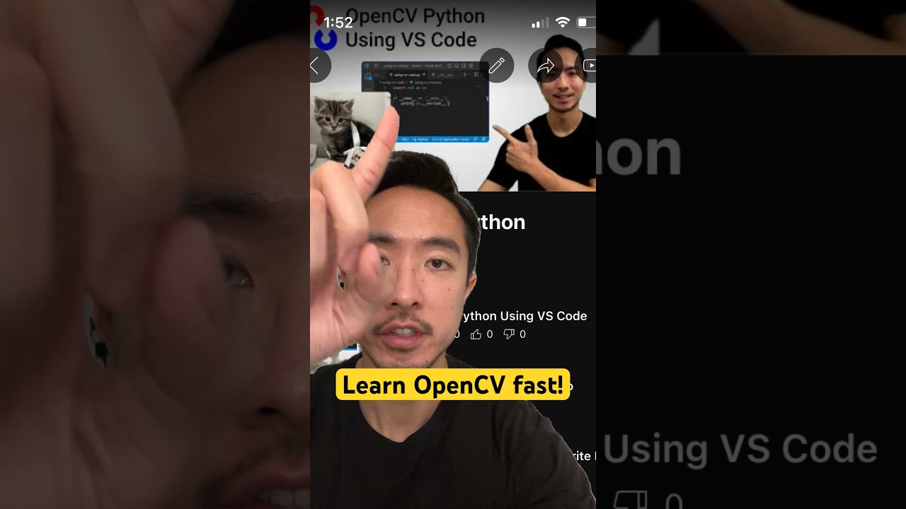 Learn OpenCV in Python fast!