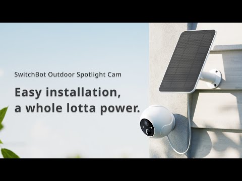 SwitchBot Outdoor Spotlight Cam | Easy installation, a whole lotta power.