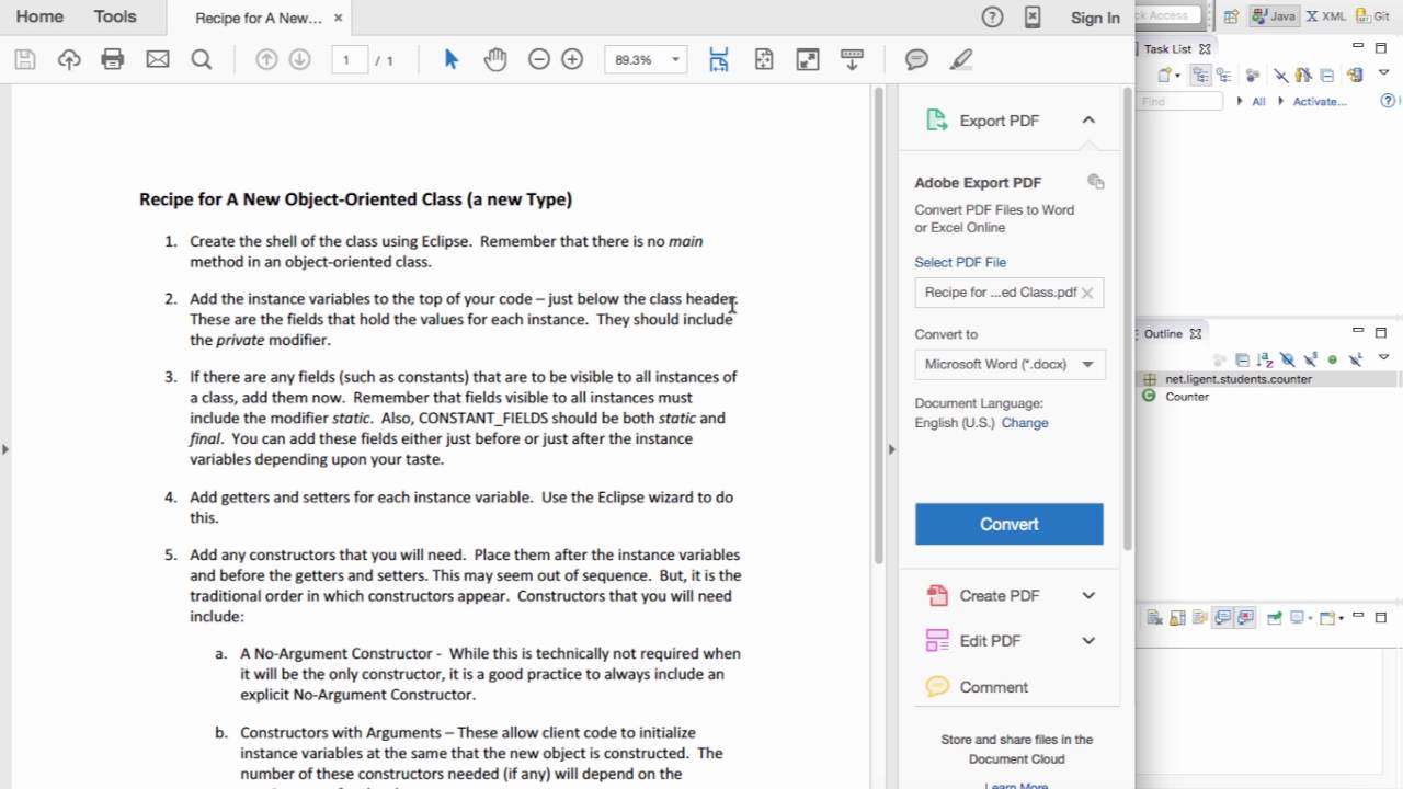 Tutorial: Java Chapter 8 - Part 1 - Counter & CounterClient