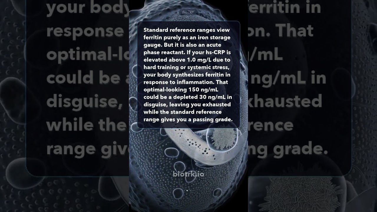 That reassuring ferritin reading of 150 ng/mL on your lab PDF might actually be masking a #Shorts