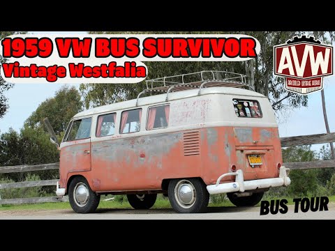1959 VW Westfalia Survivor Patina Bus Walk Around
