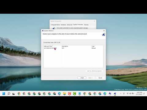 How To Restore Your Computer Back To An Earlier Time in Windows 11