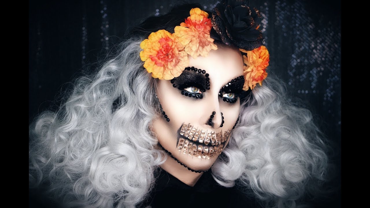 Diamond Sugar Skull Makeup - mathias4makeup
