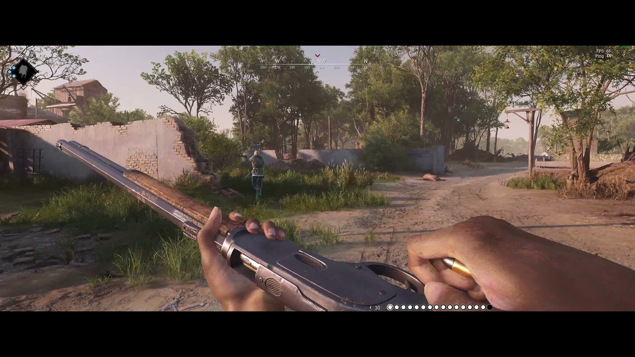 Hunt  Showdown player caught with pants down.