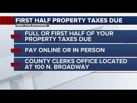 Property taxes due Wednesday