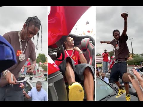 Full Video Travis Scott Mcdonald's Mobbed Fans