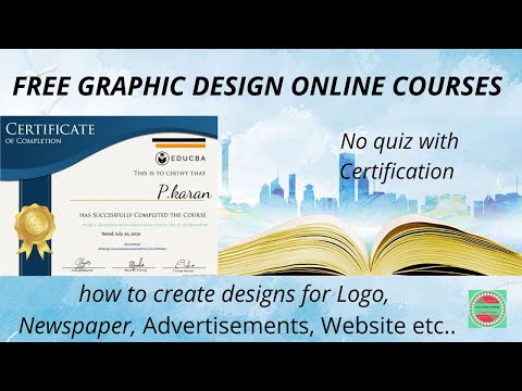 Online Free Graphic Design Course | Educba Certification | Courses for all students