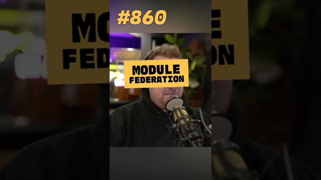 you should start thinking about module federation when you have 10-15 parts