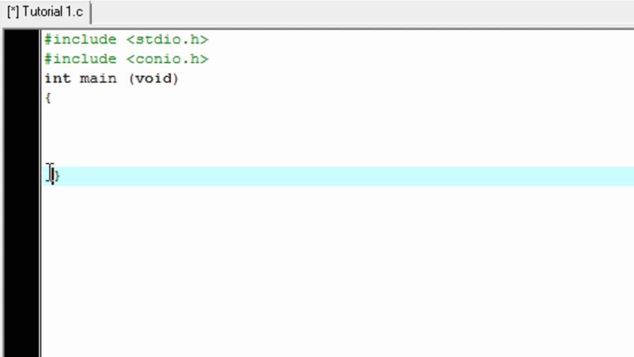 C Programming Tutorial 2: The Basics
