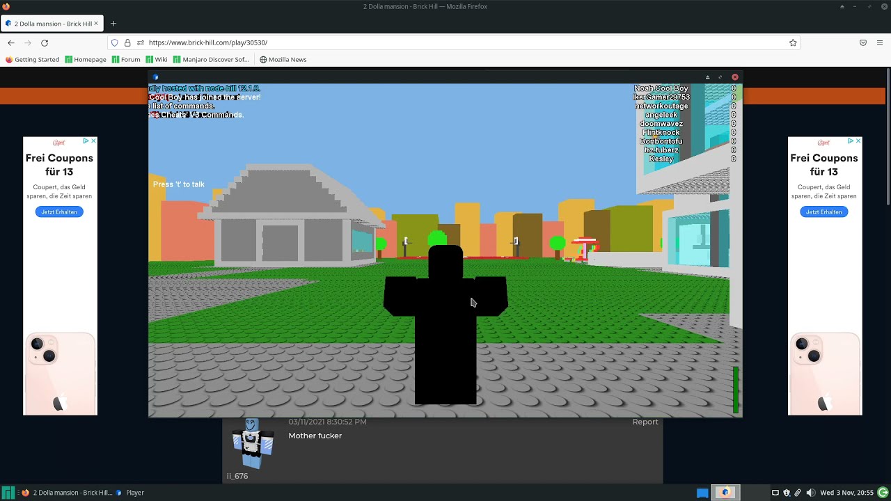 How to install Brick Hill on Linux (Arch/Manjaro)